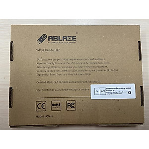 16GB USB Flash Drive 10 Pack, ABLAZE USB 2.0 Memory Stick with Lanyards Swivel Thumb Drives Bulk U Disk 16GB Pendrive Jump Drive Zip Drive for Data Storage (16GB,10 Pack, Mixcolor)