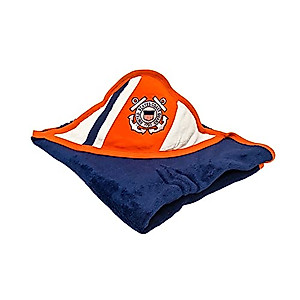 Officially Licensed US Coast Guard Racing Stripe Plush Baby Blanket: Cloud-Like Comfort and Patriotic Elegance