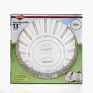 Kaytee 13" Clear Run-About Exercise Ball For Pet Rats & Chinchillas