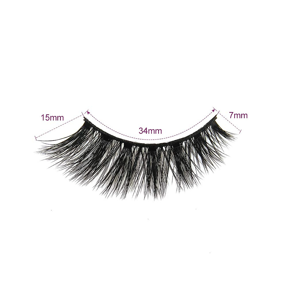Lashes Natural Look Fake Eyelashes - Bepholan False Eyelashes 3D Super Fluffy False Lashes Black Band Wispy Lashes 5-Pack Faux Mink Lashes,XMZ116