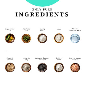 Vanman's - Oral Mouth Care Kit with Powder Toothpaste (2.5 Ounce) and Two Oral Rinse Mouthwash (8 Ounce) - Aloe, Mint Remineralizing Mouthwash and Tooth Powder with Coconut Charcoal, Egg Shell Powder