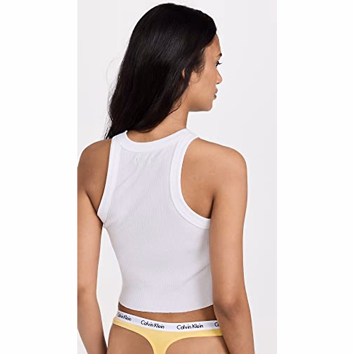 Calvin Klein Underwear Women's Carousel Thong Pack, Lime/White/Grey Heather-925, XL