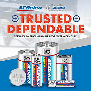 ACDelco 12-Count A23 Batteries, 12V Maximum Power Super Alkaline Battery, 5-Year Shelf Life