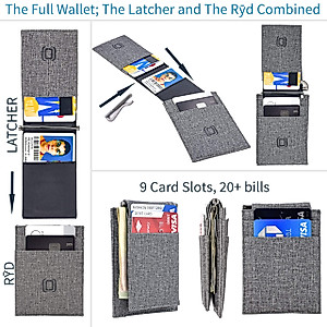 Dockem The Latcher and The Rȳd: The Modular Minimalist Capable Wallet(s) - (Synthetic Canvas Leather)