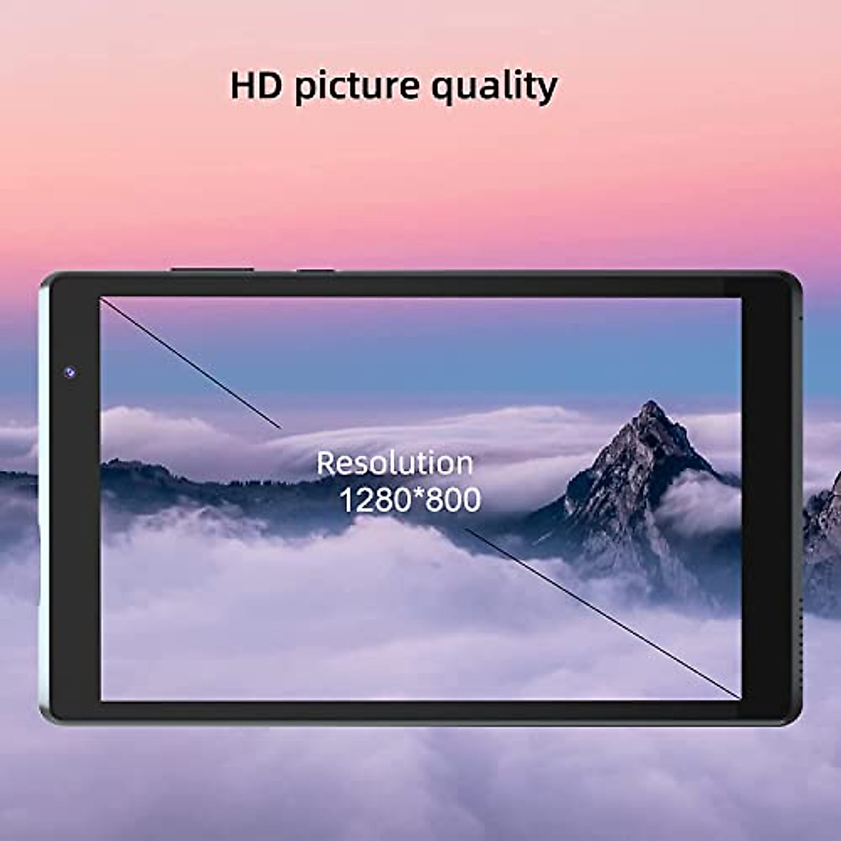 Android Tablet 8 inch, Android 11.0 Tableta 32GB Storage 512GB SD Expansion Tablets PC, Quad-core Processor 1280x800 IPS HD Touchscreen Dual Camera Tablets, Support WiFi, Bluetooth, 4300 mAh Battery.