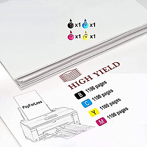 822XL Remanufactured for Epson 822XL Ink Cartridges for Epson 822XL Printer Ink Epson Workforce Pro WF-3820 WF-4820 WF-4830 WF-4833 WF-4834 Printer (BCMY,4 Pack)