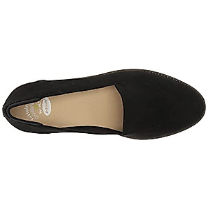 Dr. Scholl's Shoes Women's Jetset Loafer, Black Fabric, 8.5