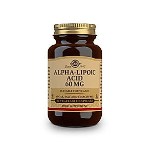 Solgar Alpha Lipoic Acid Vegetable Capsules, 60 Mg, 30 Count