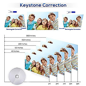 WDSD Portable DLP MINI Projector 12000mAh Battery 1280x720P Android -compatible Support 1080P 4K