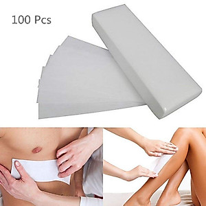 ROSENICE 100pcs Wax Strips Paper Professional Facial Body Hair Removal Depilatory Nonwoven Epilator
