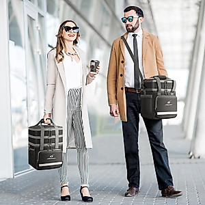 Women/Men,Reusable Lunch Box for Men,Insulated Lunch Cooler bag for Adults Kids,Collapsible Leakproof Lunch Tote Bag for Work Office School Picnic Beach-Medium,Grey