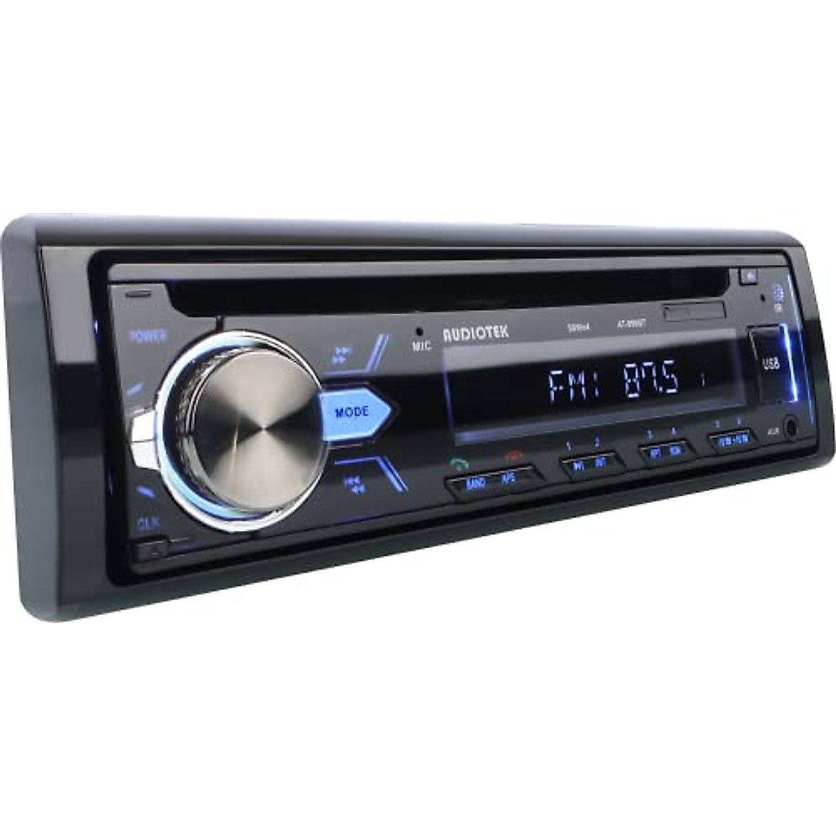 Package 2 Pairs of Pioneer TS-F1634R 6.5" Peak 200W 2-Way Speakers + Audiotek AT-980BT AM/FM/MP3 Playable w/ Bluetooth/USB/AUX/SD/CD Car Stereo Receiver