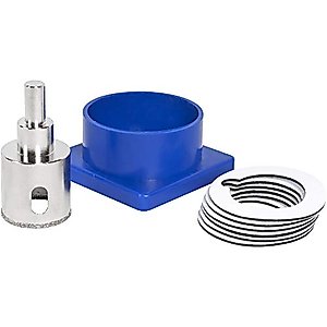 QEP 1-3/8 in. Diamond Hole Saw with Water Delivery System, Silver