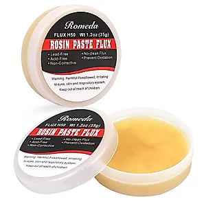 2 Jar Solder Flux, Flux for Soldering, Rosin Soldering Flux Paste for Lead-Free Electronics Soldering and Soldering DIY (1.2oz/35g in a Jar)