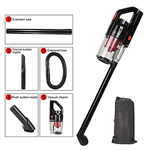 Alexsix Handheld Vacuum, Portable Car Vacuum Cleaner, 6000Pa Strong Suction, Cleaner Powerful Portable Wet Dry Cleaning for Pet Hair, Home, and Car Cleaning