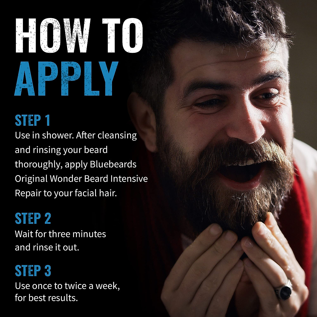 Bluebeards Original Wonder Beard Intensive Repair, 4 oz. - Beard Conditioner for Men with Meadowfoam Seed Oil & Amino Acids to Deeply Restore, Soften, and Rejuvenate Your Beard and Skin - Made in USA