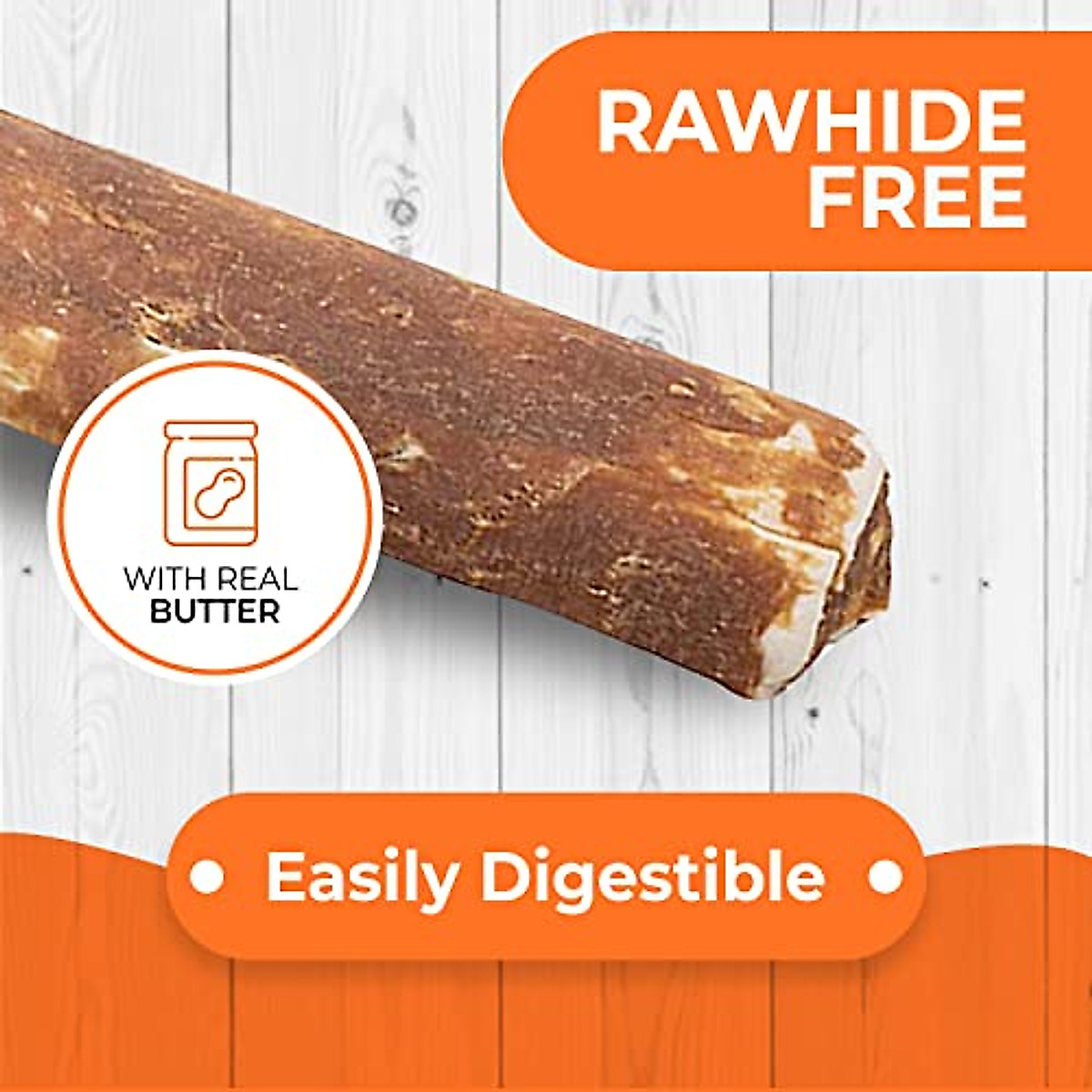 Canine Naturals Peanut Butter Chew - 100% Rawhide Free Dog Treats - Made with Real Peanut Butter - All-Natural and Easily Digestible - 6 Count of 2.5 Inch Mini Rolls for Dogs Under 20lb
