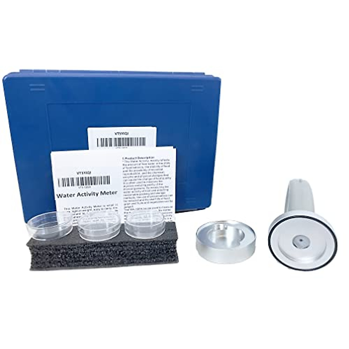 VTSYIQI Water Activity Meter Food AW Tester Monitor Water Analyzer for Grain Fruits Vegetables Breads Biscuits Cakes Puffed Food 6 bit Backlight Digital Display