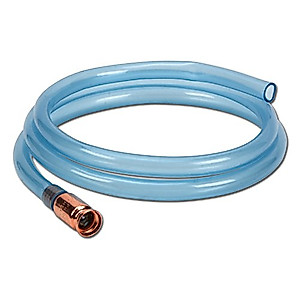 Performance Tool W54154 Food-Grade 3.5 GPM Liquid Transfer Shaker Siphon Tube Hose, Clear Blue, 6-foot Tube