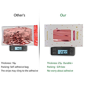 Rose Gold Bachelorette Party Decorations, Melsan 3.2 x 8 ft Tinsel Backdrop Foil Fringe Curtains for Birthday, Bridal Shower, Bachelorette Party - Pack of 2