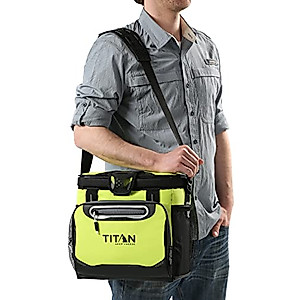 Arctic Zone Titan Deep Freeze Cooler - 16 Can Zipperless Hardbody Cooler - Deep Freeze Insulation, HardBody Liner, and SmartShelf