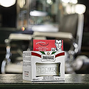 Proraso Pre-Shave Conditioning Cream for Men, Sensitive Skin Formula with Oatmeal and Green Tea, 3.6 Ounce (Pack of 1)
