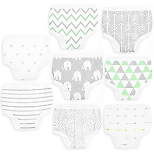 BaeBae Goods GGT Baby Training Underwear Boys & Girls (2T), Absorbent Toddler Training Pants Unisex Green