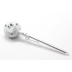 MARATHON Digital Instant Read Thermometer, Heat Resistant Stainless Steel Probe, Min/Max Temperature Memory, with Pocket Clip and Food Chart (Batteries Included) (White)