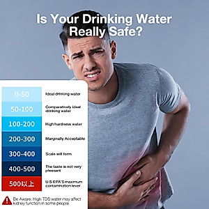 2024 All-New 4 in 1 Tds Meter Digital Water Tester - Accurate and Reliable TDS EC & Temp(°C,°F) Meter - 0-9990ppm - Professional Testing for Drinking Water, RO/DI System, Aquariums etc