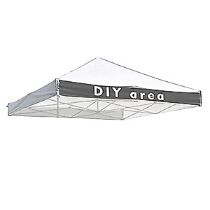 Yescom 9.6x9.6ft Canopy Replacement Top EZ Pop Up Cover Instant Patio Pavilion Gazebo Sunshade Tent Oxford Cover Outdoor