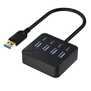 GPPZM USB Hub 3.0 Adapter USB Splitter 4 Port USB 3.0 Hub for PC Computer Accessories Cable