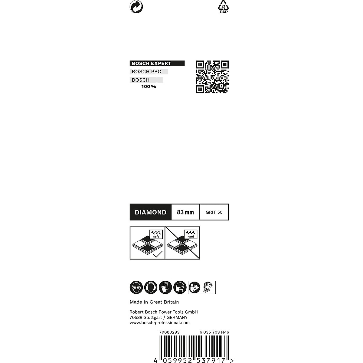 Bosch Professional 3X Expert ‘Soft Tile Clean’ T 150 RD Jigsaw Blade (for Soft Tiles, 83 mm, Accessories Jigsaw)