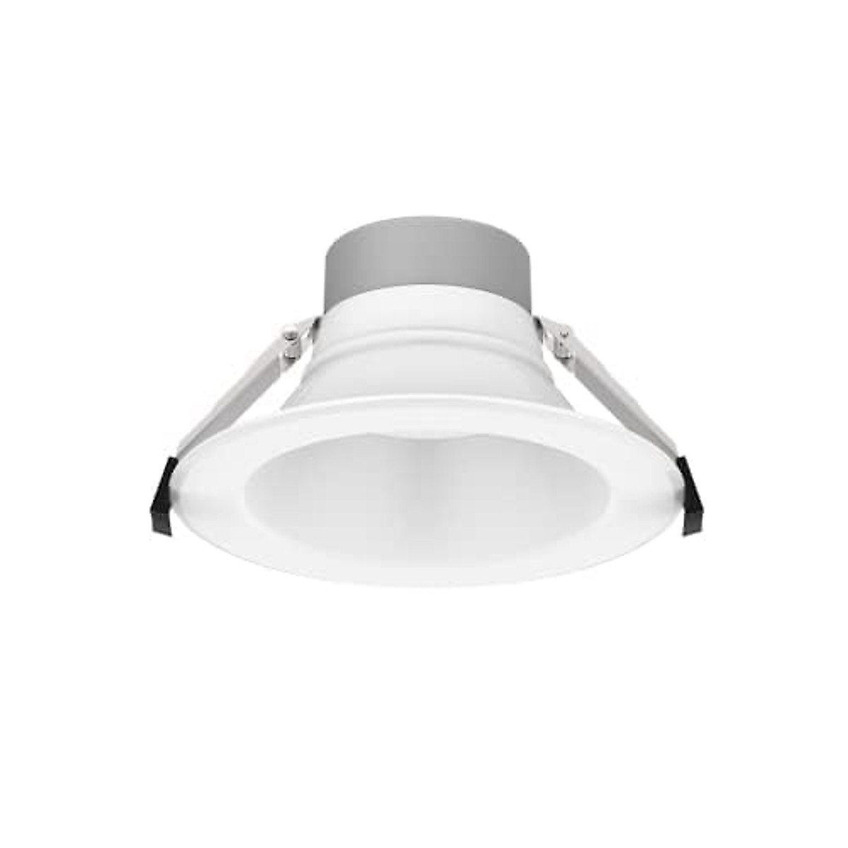 E2 Lighting Commercial Downlight, 6 Inch LED Panel, 3 CCT Tunable, Wattage Tunable 8W/12W/16W, 3000K/4000K/5000K, 15W Emergency Battery Backup, 90 Mins, 4 Pack, AC 100-277V, Recessed Light