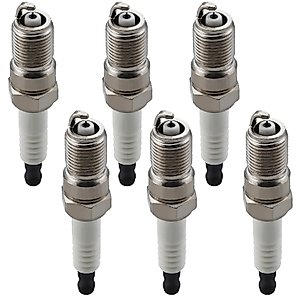 ENA Set of 6 Platinum Spark Plug 2000 2001 2002 2003 2004 2005 2006 2007 2008 2009 Compatible with Mercury Ford Escape Freestyle Fusion Mustang Taurus Zephyr Milan Montego Sable V6 3.0L Replace# SP433