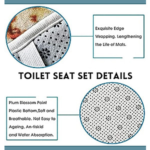 4 Piece Cool Anime Shower Curtain Set with Non-Slip Rug Toilet Lid Cover Bath Mat，Waterproof Shower Curtains Sets for Bathroom With12 Hooks 60X72 inches, 11