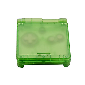Meijunter Replacement Transparent Clear Full Housing Shell Case Repair Parts Kit w/Lens&Screwdriver for Nintendo Gameboy Advance SP GBA SP Console