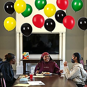 Black History Month Balloons Party Decoration Supplies - African American Country Festival Black History Balloons Arch Kit Party Decorations