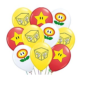 Mario Balloons pack of 30 Mario Brothers Balloons for Mario Birthday Decorations