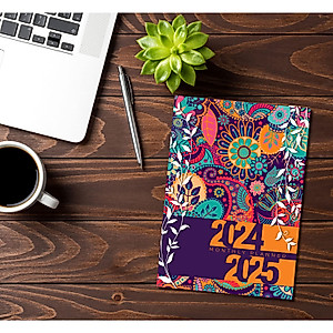 2024-2025 Monthly Planner, 7"x10", 100lb Cover, Spiral Bound, 2 Year Calendar Great For Organization & Scheduling