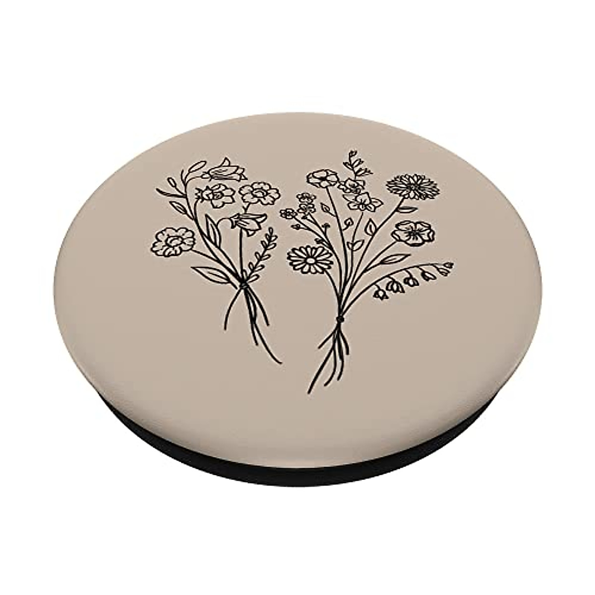 Wildflower Floral Flower Pattern Botanical Boho Beige PopSockets Swappable PopGrip