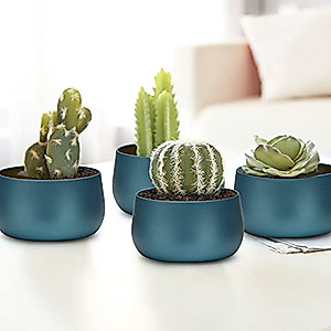 LAJDL Candle Tin 24 Piece, 8 oz, Metal Round Candle Containers with Lid, Candle Jars for DIY Candle Making,Arts & Crafts, Storage Candle Making Party Supplies(Blue),AM-C-08-1