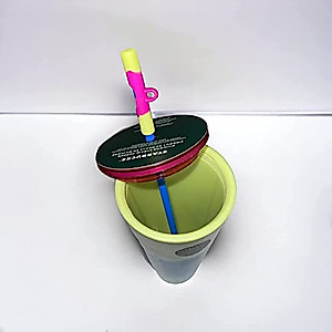 Starbucks 2023 Spring Straw Topper Blue Wave Color Changing Tumbler 24 oz Cup Venti