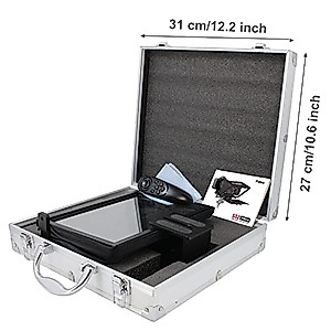 Teleprompter Compatible with iPad Air 10.9 inch, Pafieo S12 Mini DSLR Camera Teleprompter with Remote Control Compatible with Canon Nikon Sony Vlog Camera