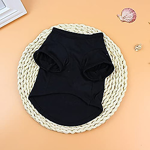 Small Puppies Clothes for Girls Pet Dog Clothing Polyester Staple Fiber Jersey Vest Puppy Costume for Small Dog Shirt Medium Sized Dog Pajamas