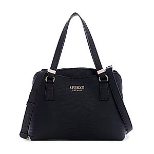 GUESS womens Satchel, Satchel Shoulder Bag, Black, One Size US