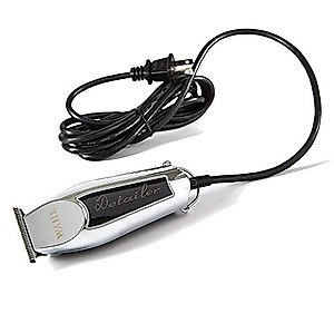Wahl Professional Detailer Trimmer with a Powerful Rotary Motor and T-Blade perfect Lining and Artwork for Professional Barbers and Stylists - Model 8290, Silver, 1 Count (Pack of 1)