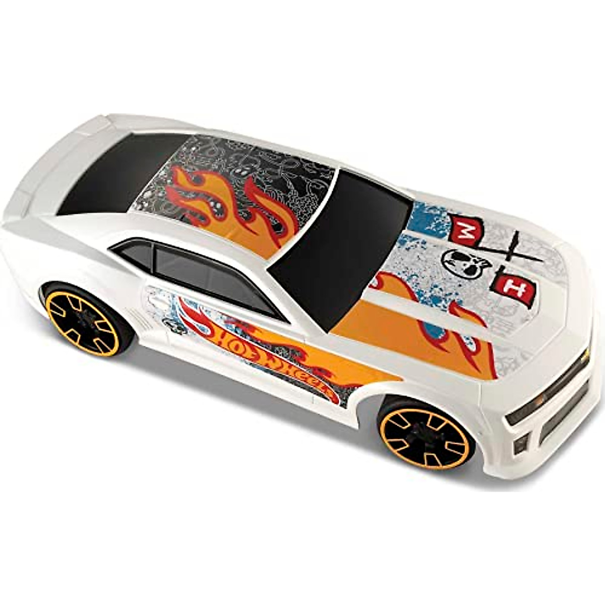 Hot Wheels RC White Zl1 Camaro, Full-Function Remote-Control Toy Car, High-Performance Engine, 2.4 Ghz with Range of 65Ft