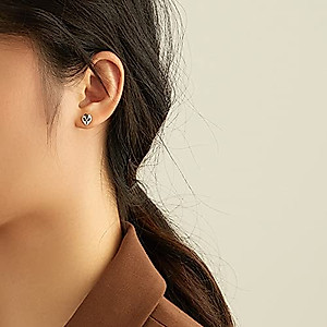 925 Sterling Silver Alien Earrings, Alien Stud Earrings Polished, Big Eye Space Aliens Statement Stud Earrings, Rave Earrings