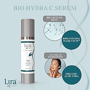 Lira Clinical BIO Hydra C Serum - Vitamin C Serum for Face - Anti Aging Serum with Plant Stem Cell and Antioxidants - Perfect Hydrating Face Serum for Dry Skin, Dehydrated, and Sensitive - 50 ml
