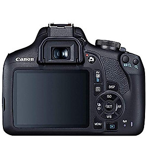 Canon EOS 2000D Rebel T7 DSLR Camera with 18-55mm f/3.5-5.6 Zoom Lens, 128GB Card, Tripod, Flash, and More 20pc Bundle (Renewed)